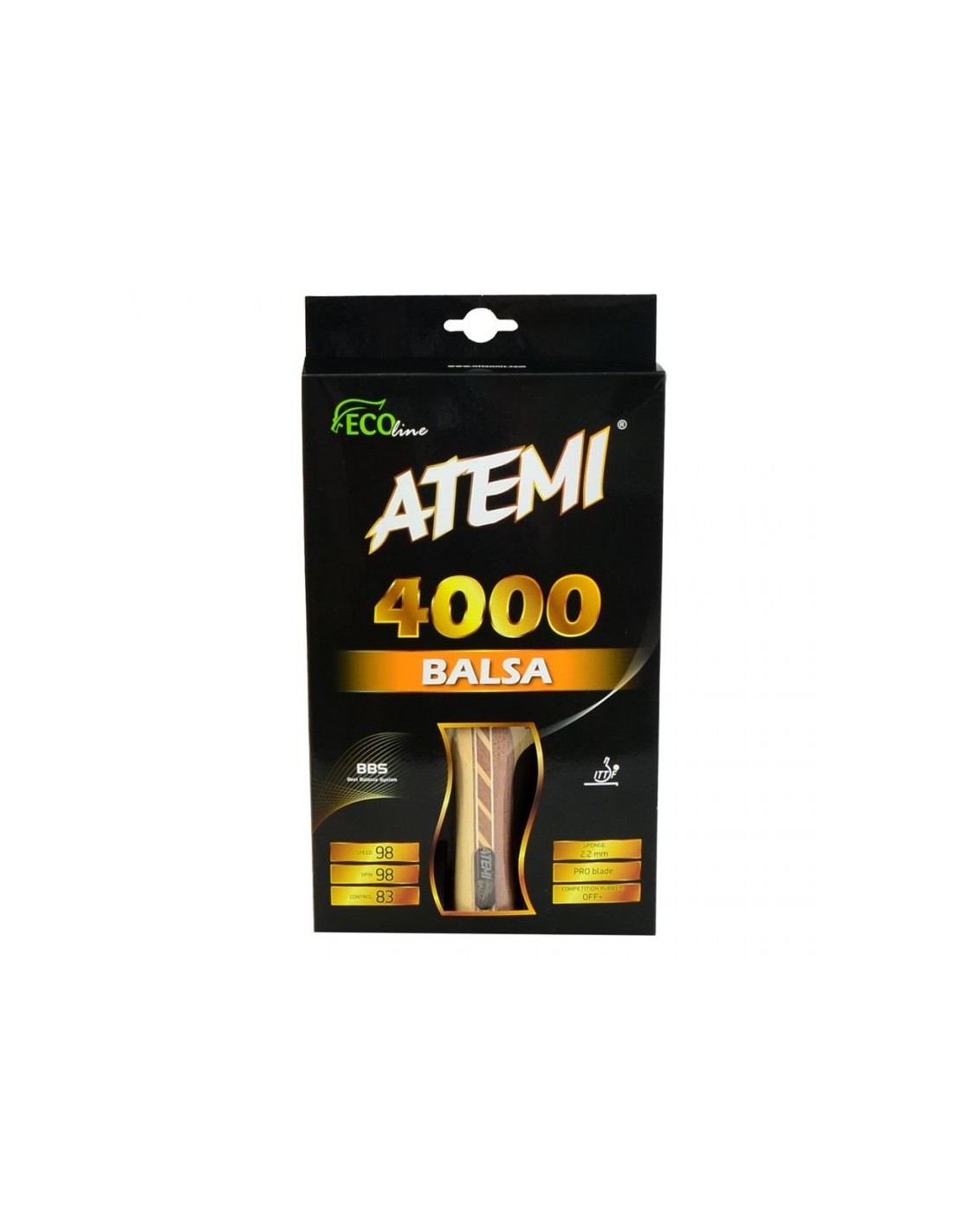 Table tennis racket Atemi 4000 Balsa Concave 17204